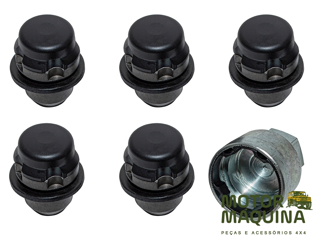LOCKING WHEEL NUT KIT SATIN Preto - OEM - PERFORMANCE - www ...